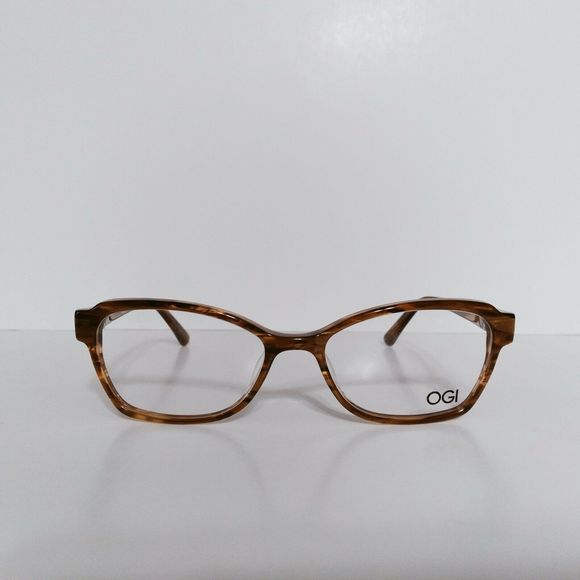 OGI | Accessories | Womens Ogi Evolution Optical Designer Eyeglasses Frames And Case 52614 Brown ...
